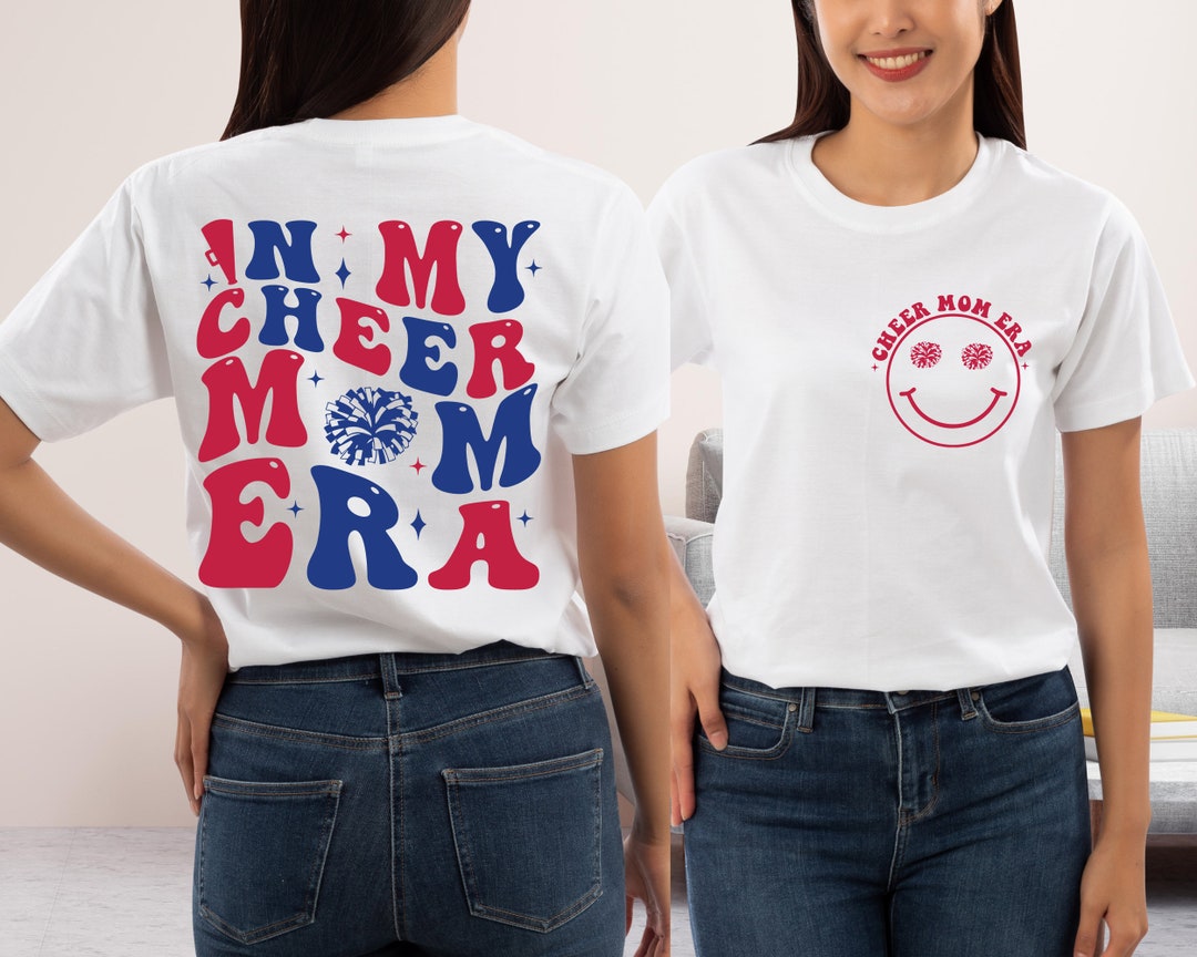 In My Cheer Mom Era Shirt Red Blue ,cheer Mom Era, Mother’s Day Gift ...