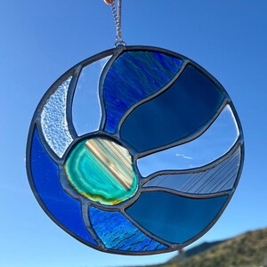 Peruvian Agate Geode Stained Glass - Etsy