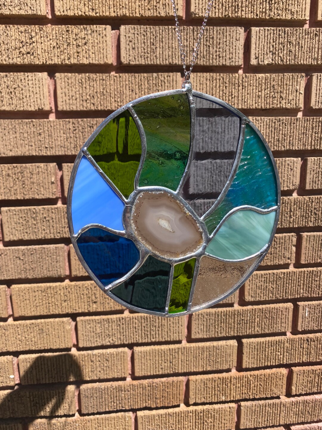 Mambo Agate Geode Stained Glass - Etsy