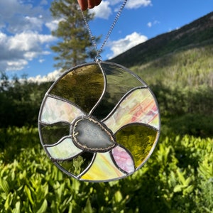 Albion Agate Geode Stained Glass - Etsy