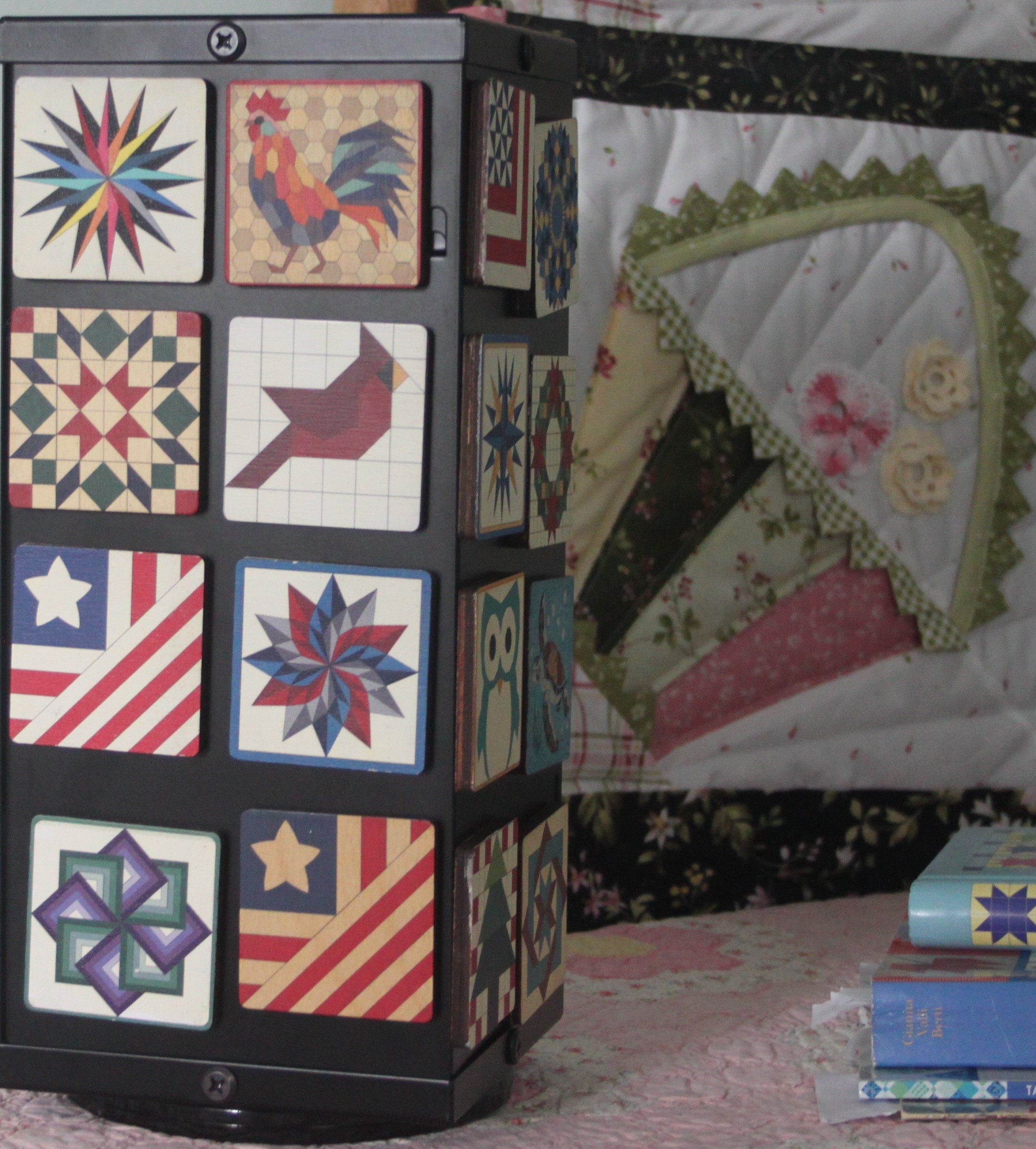 Metal All Black 4-sided Revolving Countertop Display for Magnets (6 X ...