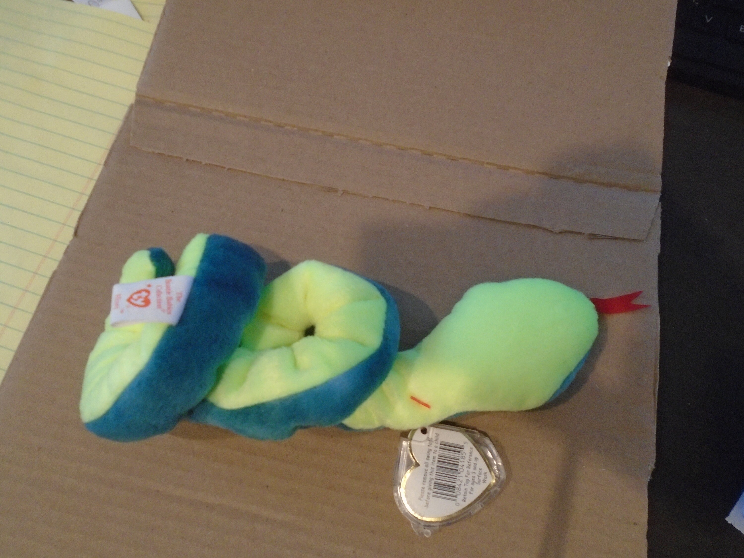 Ty Beanie Baby Hissy the Snake, Original, Vintage, Collectible Beanie ...