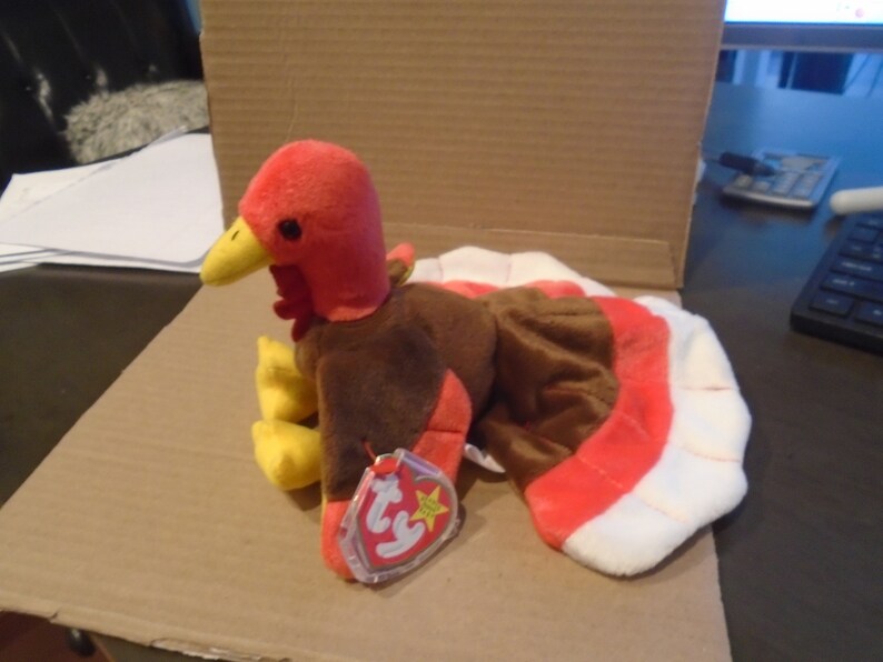 Ty Beanie Baby Gobbles the Turkey, Original, Vintage, Collectible ...