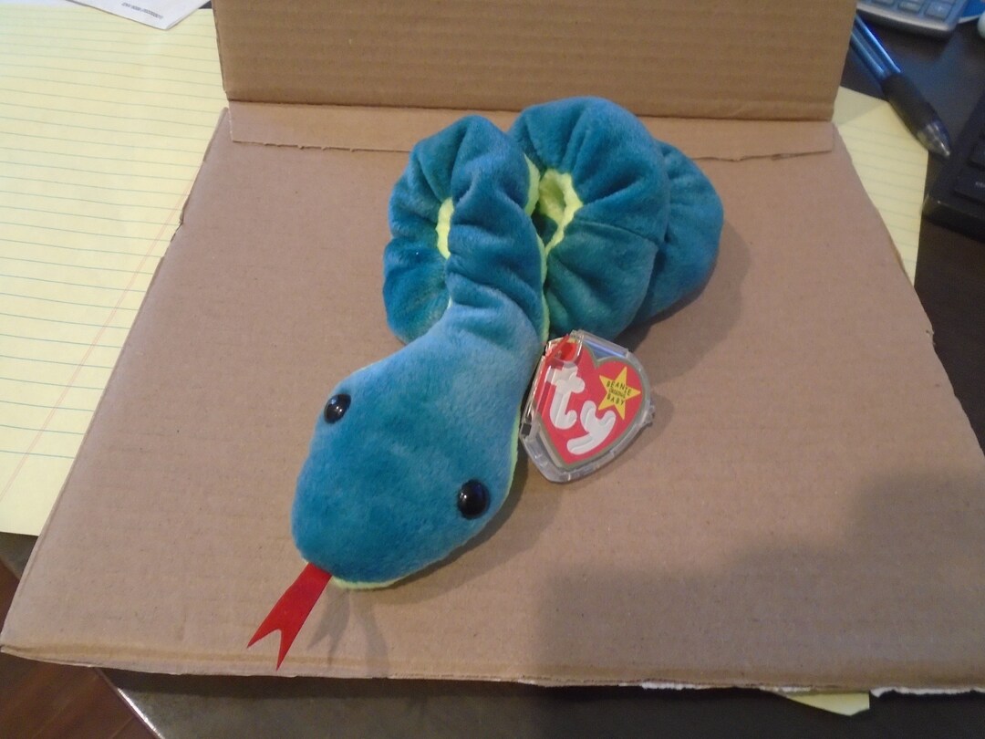 Ty Beanie Baby Hissy the Snake, Original, Vintage, Collectible Beanie ...