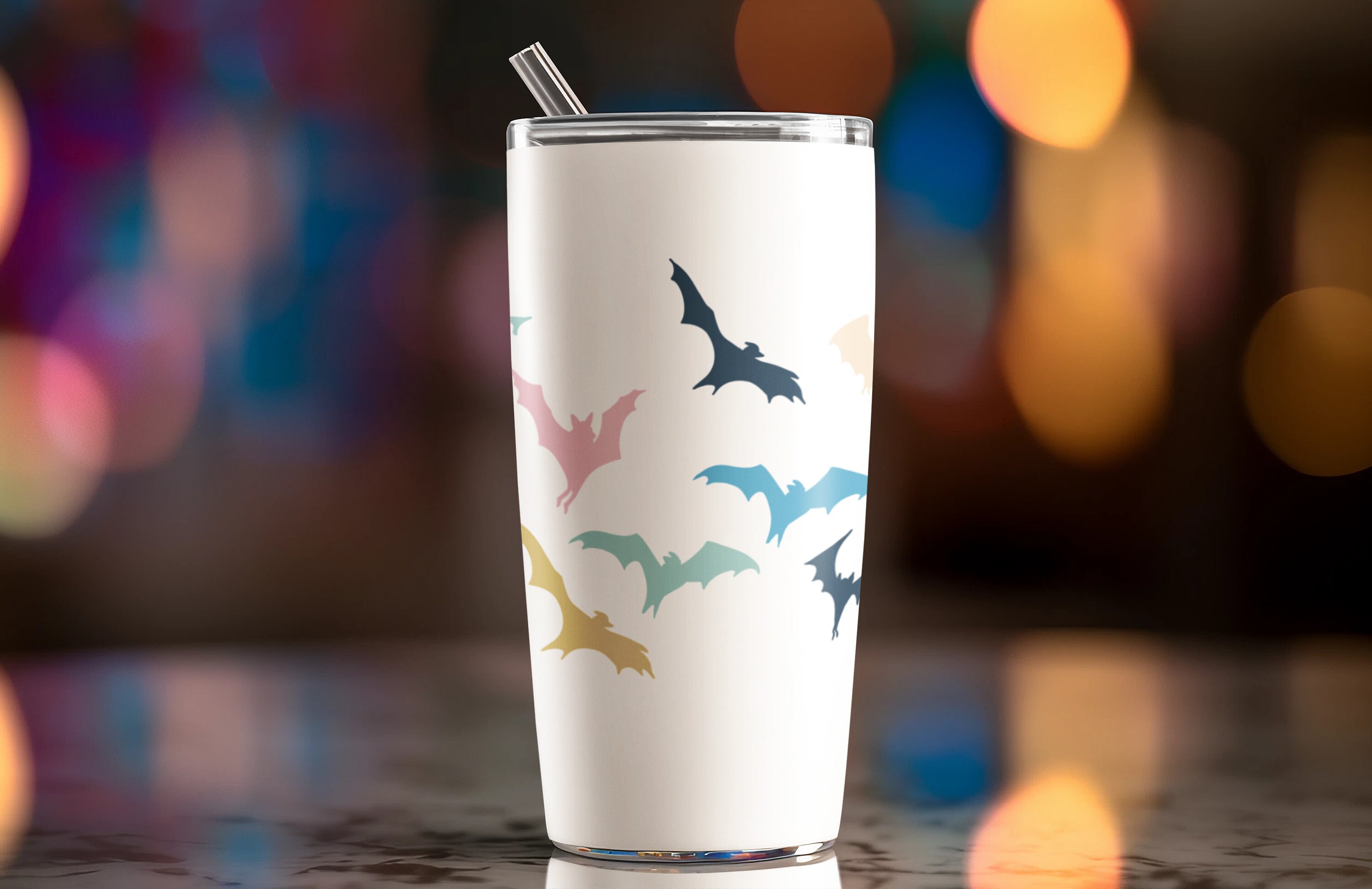 Colorful Bats, Jpg, Pdf, Png, Svg, Instant Download, Halloween, Spooky ...