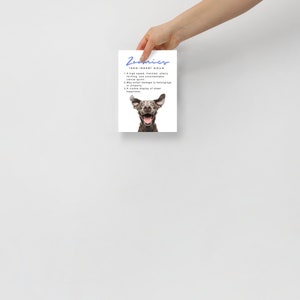 Silver Lab Wall Art Funny Labrador Zoomies Poster Print, Crazy Lab Pic ...