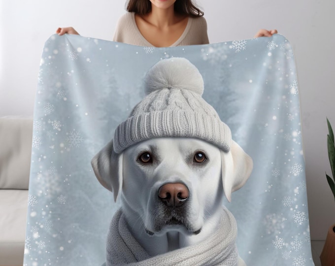 Polar White Lab Puppy Ceramic Christmas Ornament for Lab Mom Dog Mom ...