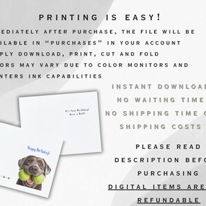 Silver Lab Birthday Card for Dog Lover (digital Download) - Etsy