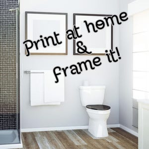 Bundle Silver Lab in Bathroom Print Set of 3 PRINTABLE Labrador Funny ...