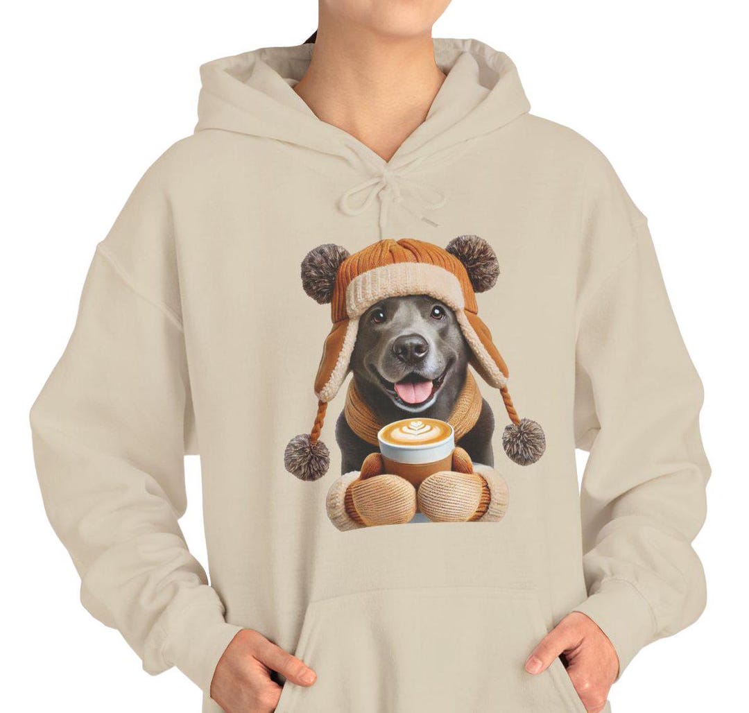 Silver Lab Hoodie, Silver Labrador Winter Sweatshirt, Dog Lover Hoodie ...