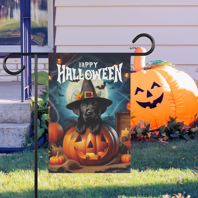 Black Lab Halloween Decor - Etsy
