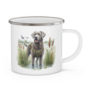 Silver Lab Duck Hunting Adventure Camping Mug Father's Day Gift for Dad ...