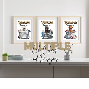 Black Lab Laundry Wall Art for Laundry Room Lab Print for Laundry Room ...