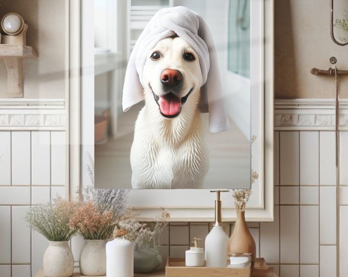 Polar White Lab Puppy Ceramic Christmas Ornament for Lab Mom Dog Mom ...