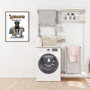Black Lab Laundry Wall Art for Laundry Room Lab Print for Laundry Room ...