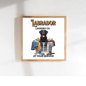 Black Lab Laundry Wall Art for Laundry Room Lab Print for Laundry Room ...