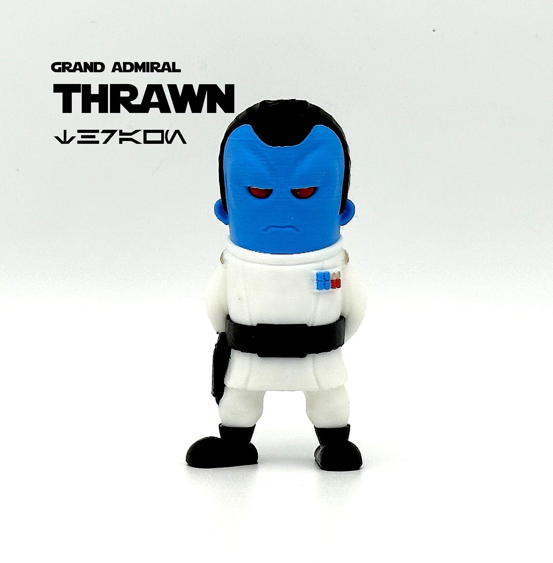 Grand Admiral Thrawn Mini Figurine - Etsy