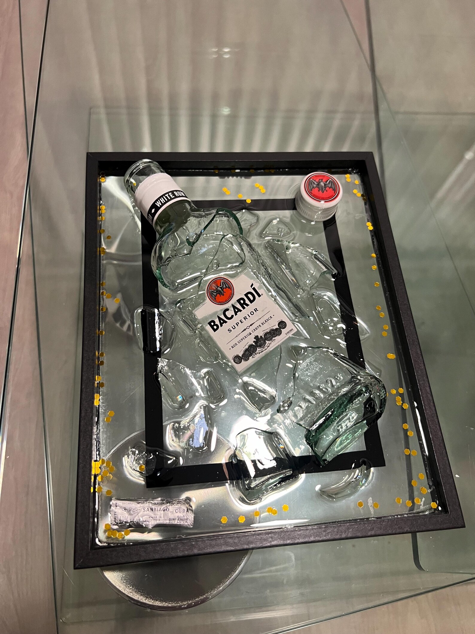 Resin Bottle Painting, Art and Collecting, Art for Bar, Home Decoration ...