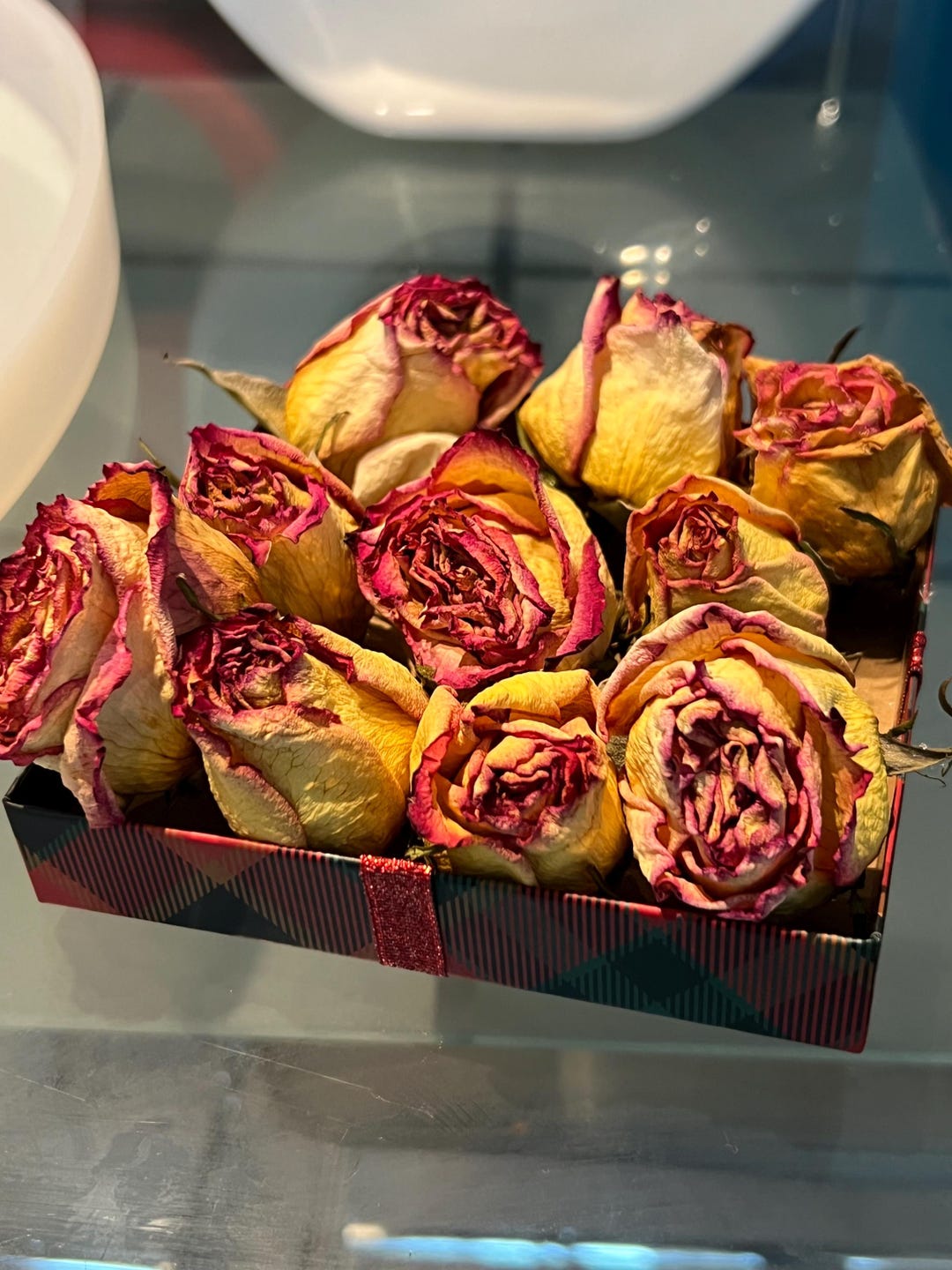 Fire Roses, Freeze-dried Real Roses, 5 Preserved Dried Roses, Work With ...