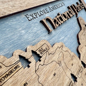 Custom USA National Parks Travel Map | Camper RV Gift | 5th Anniversary ...