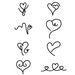 30 Heart Hand Drawn Part-50, Svg, Dxf, Png, Eps Files for Cricut ...
