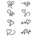 30 Heart Hand Drawn Part-50, Svg, Dxf, Png, Eps Files for Cricut ...