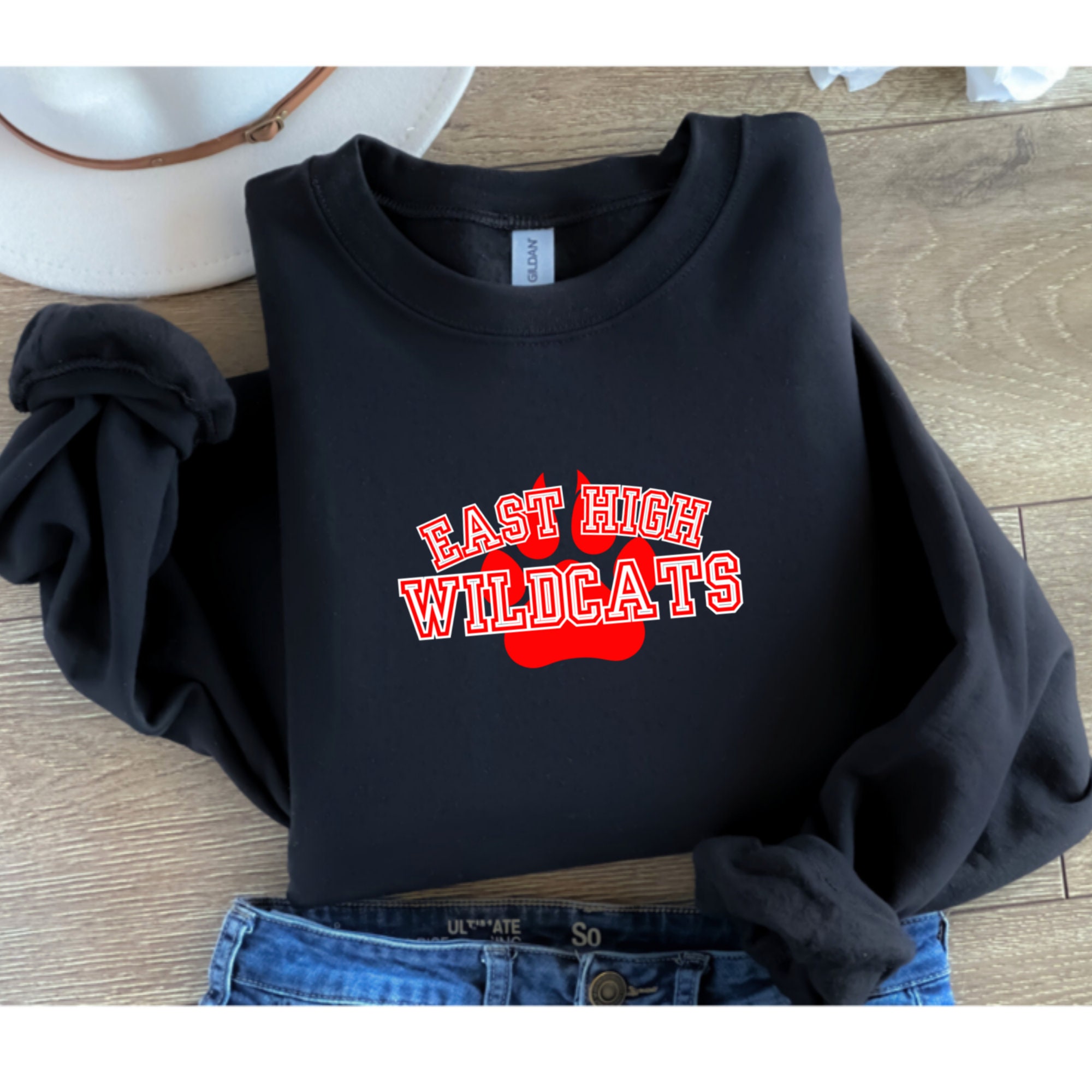 East High Wildcats Sweatshirt High School Musical Preppy Crewneck Y2K ...