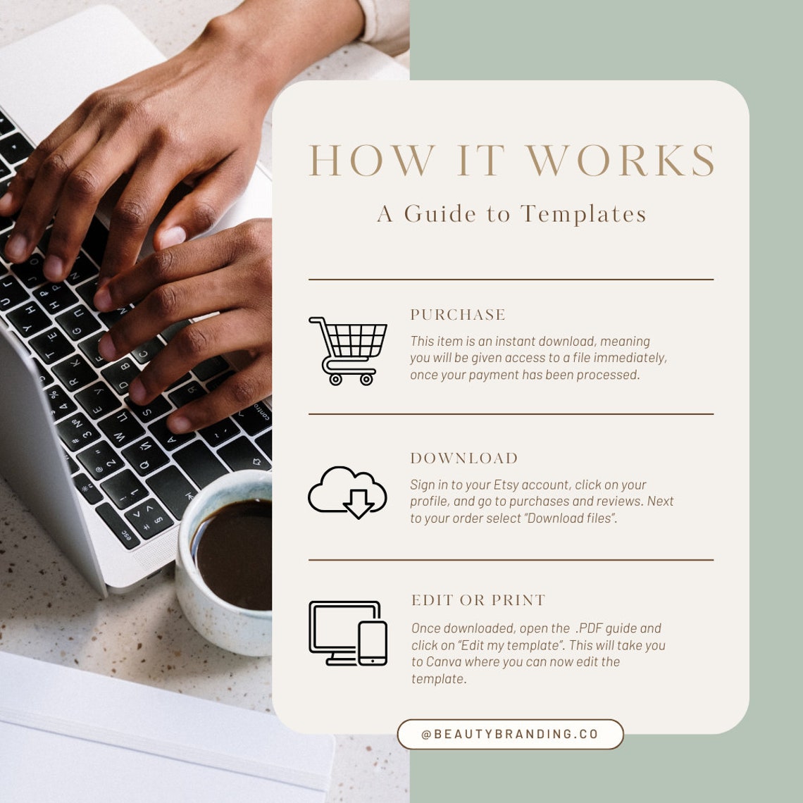 Pink Salon Drink Template, Customizable Drink Menu Template, Flower ...