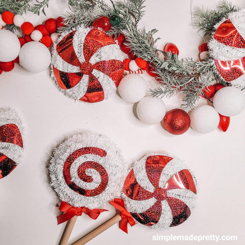Christmas Peppermint Lollipops Craft Kit Jumbo Lollipops Christmas ...
