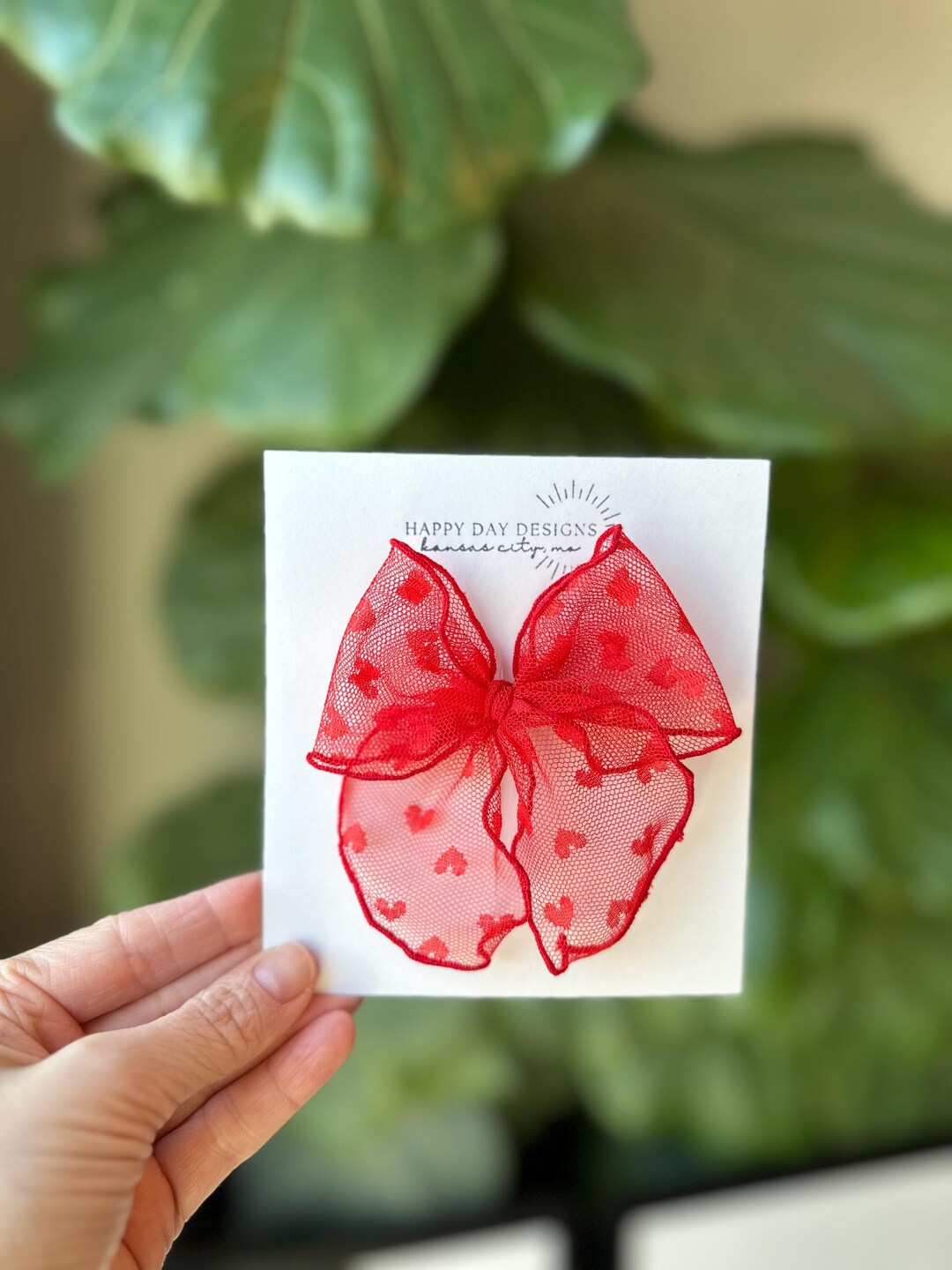 Valentine's Day Bows - Heart Bow - Red Bow - Pink Bow - Valentines Day ...