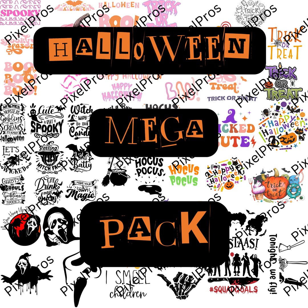 ULTIMATE HALLOWEEN BUNDLE, Ghost Drink Png, Halloween Mega Pack Png ...