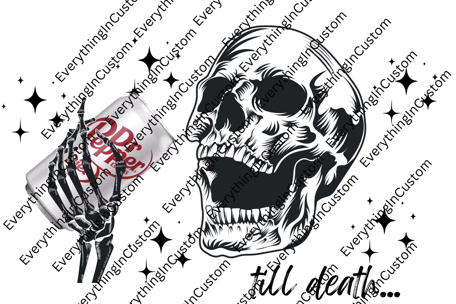 Til Death Diet Dr Pepper PNG, Skeleton Dr Pepper PNG, Sprite, Halloween ...