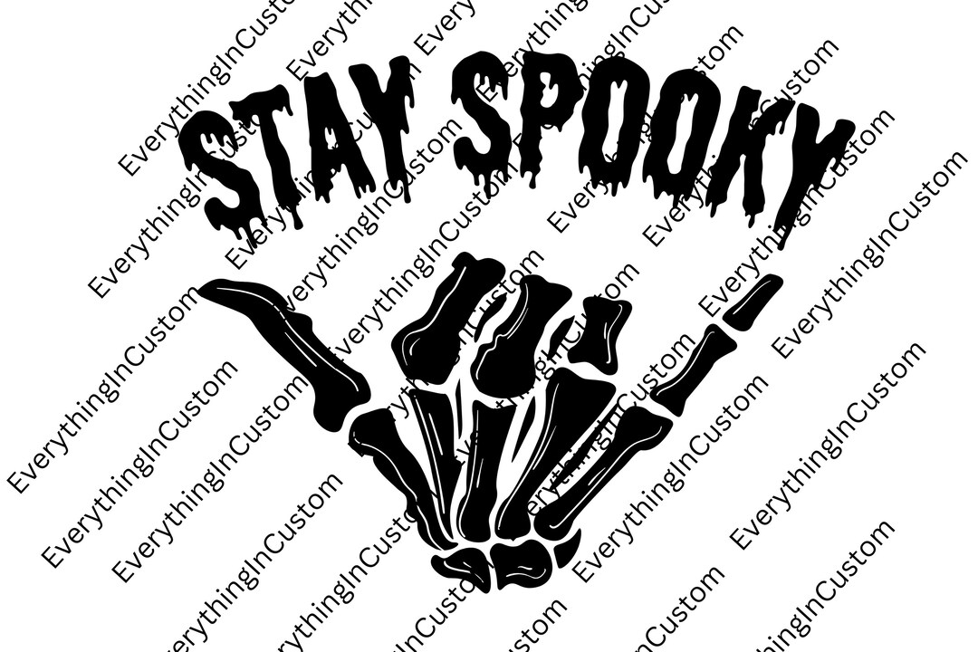 Stay Spooky Skeleton Hand PNG | Halloween PNG | Spooky Png | Skeleton ...