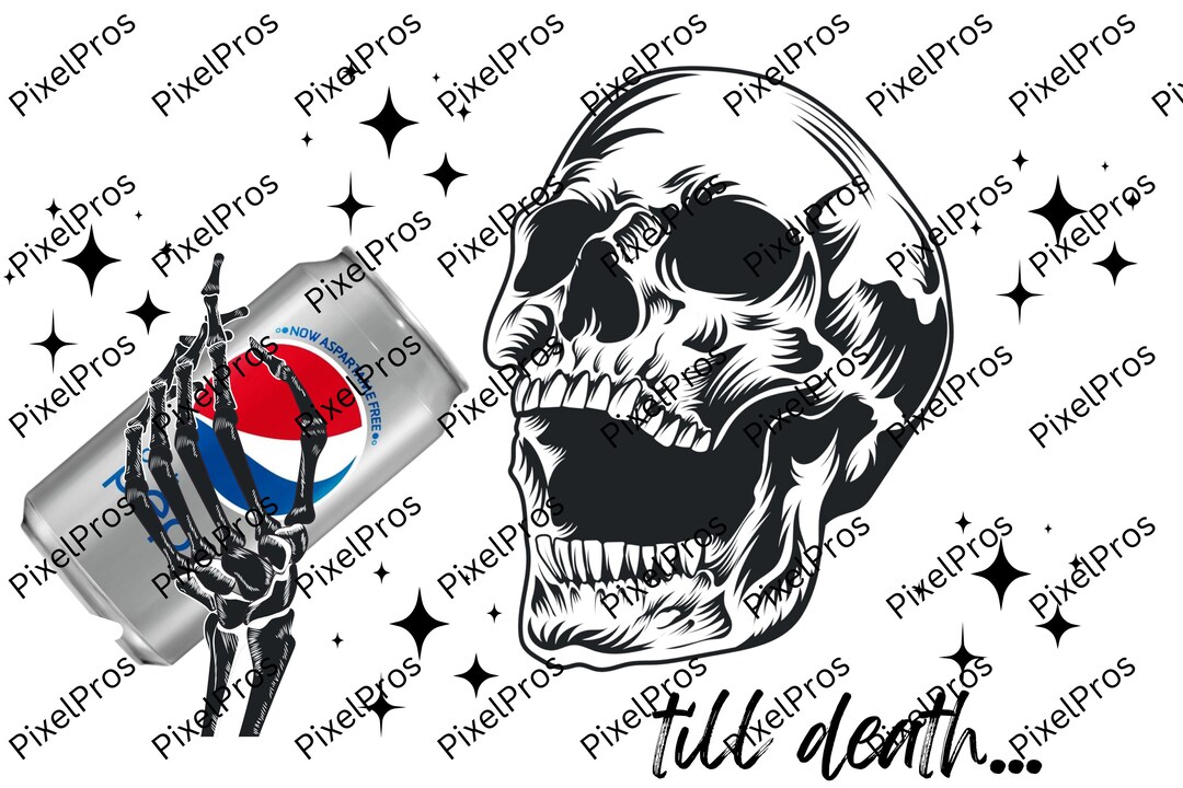 Til Death Diet Pepsi PNG, Skeleton Diet Pepsi PNG, Halloween Diet Pepsi ...