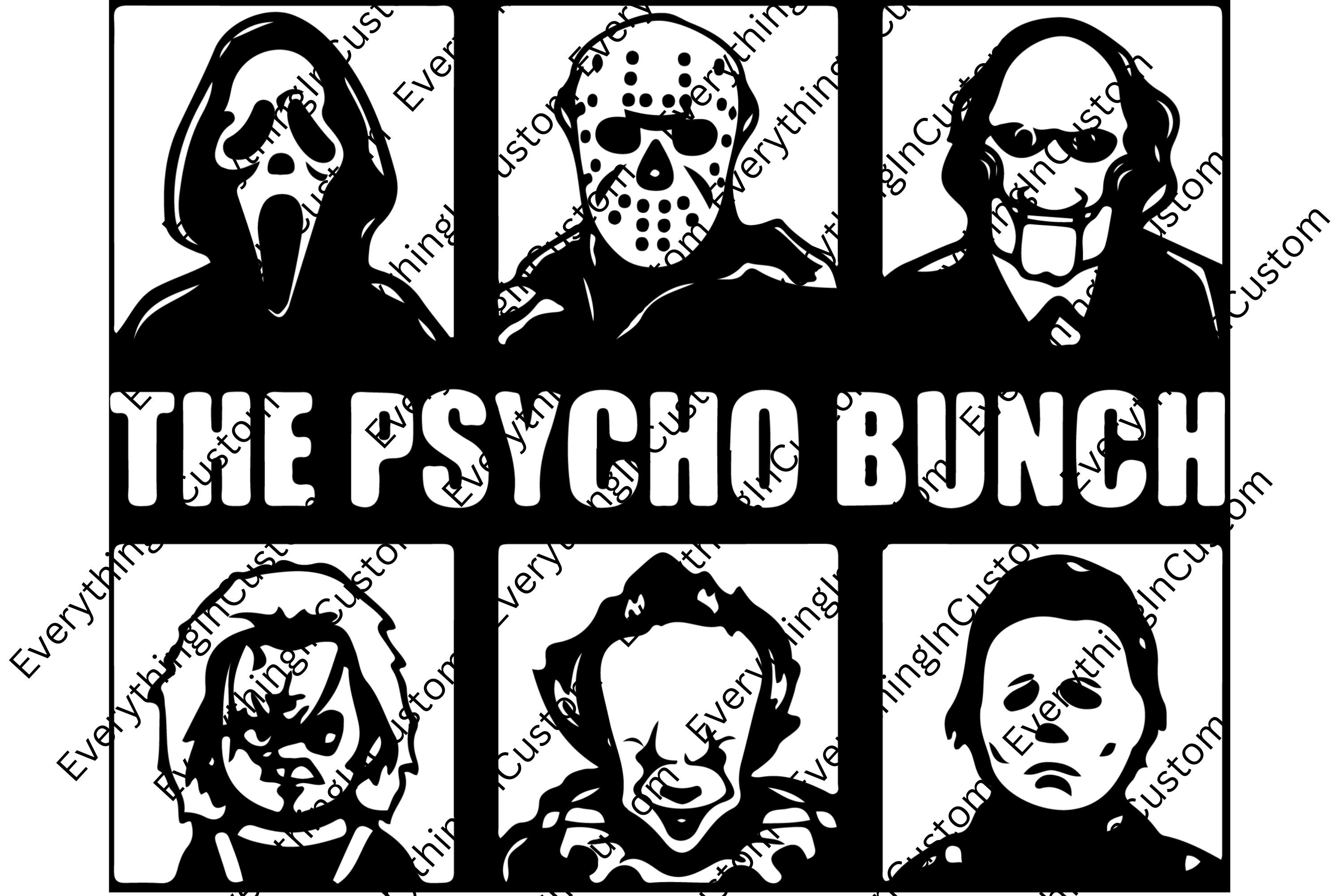 The Psycho Bunch PNG, Jigsaw Png, Michael Myers Png, Jason Voorhees Png ...