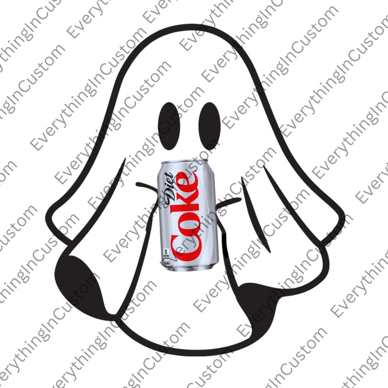 Diet Coke Ghost PNG, Diet Coke Ghost, Cute Ghost Halloween, Halloween ...