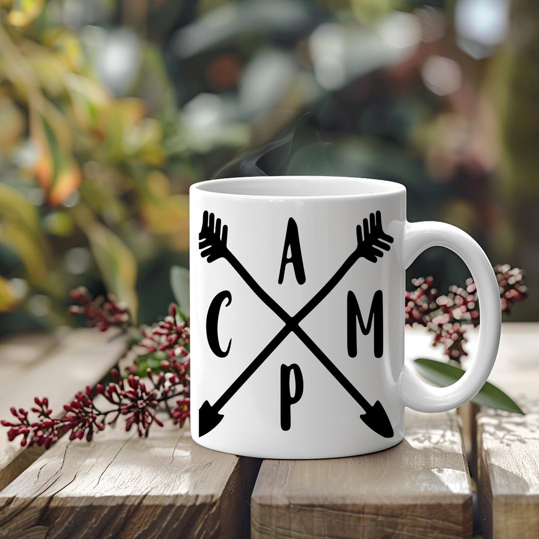 Rustic Camp Arrow Mug With Crossed Arrows Design Perfect Outdoor ...