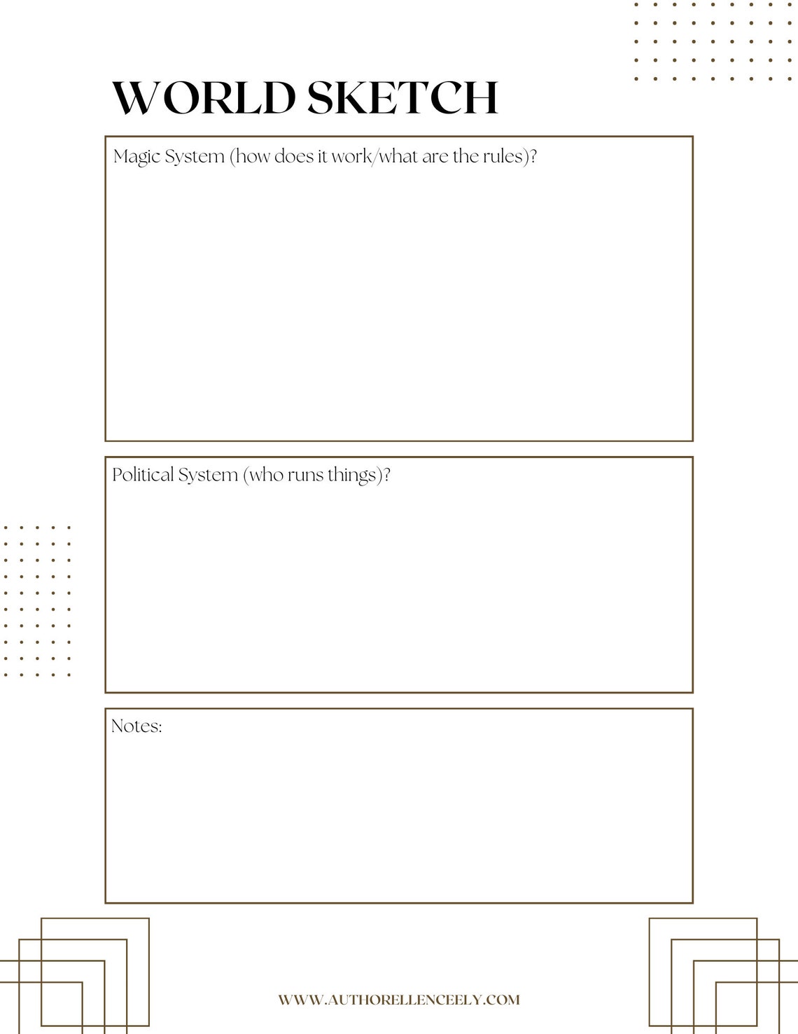 Character & Worldbuilding Deep Dive Worksheets - Plan Out Your Book's ...