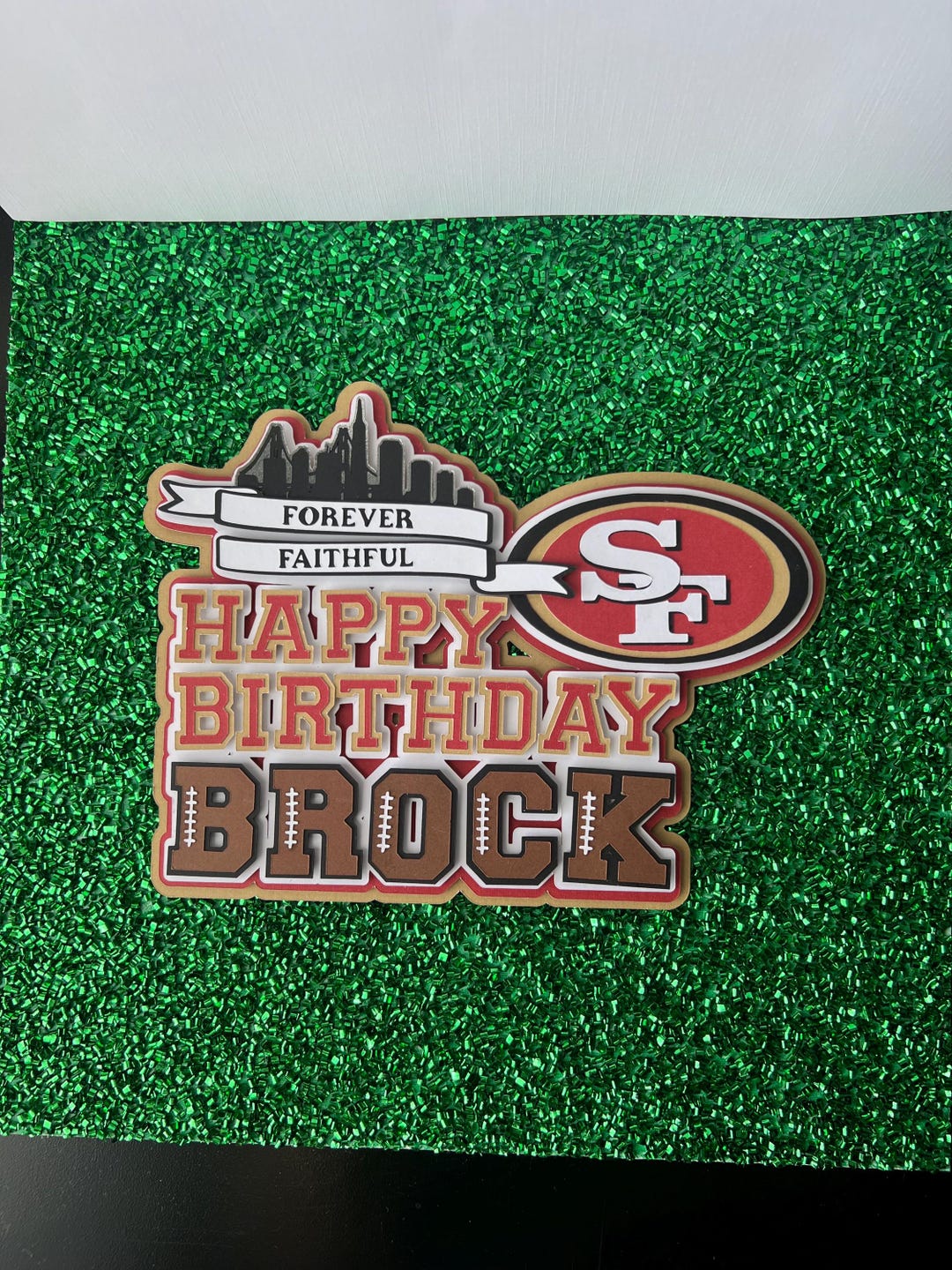 San Francisco 49ers Birthday Cake Topper - 16th Birthday, 18th Birthday ...