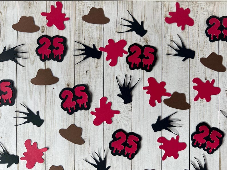 Custom Freddy Krueger Birthday Confetti Nightmare on Elm Street ...