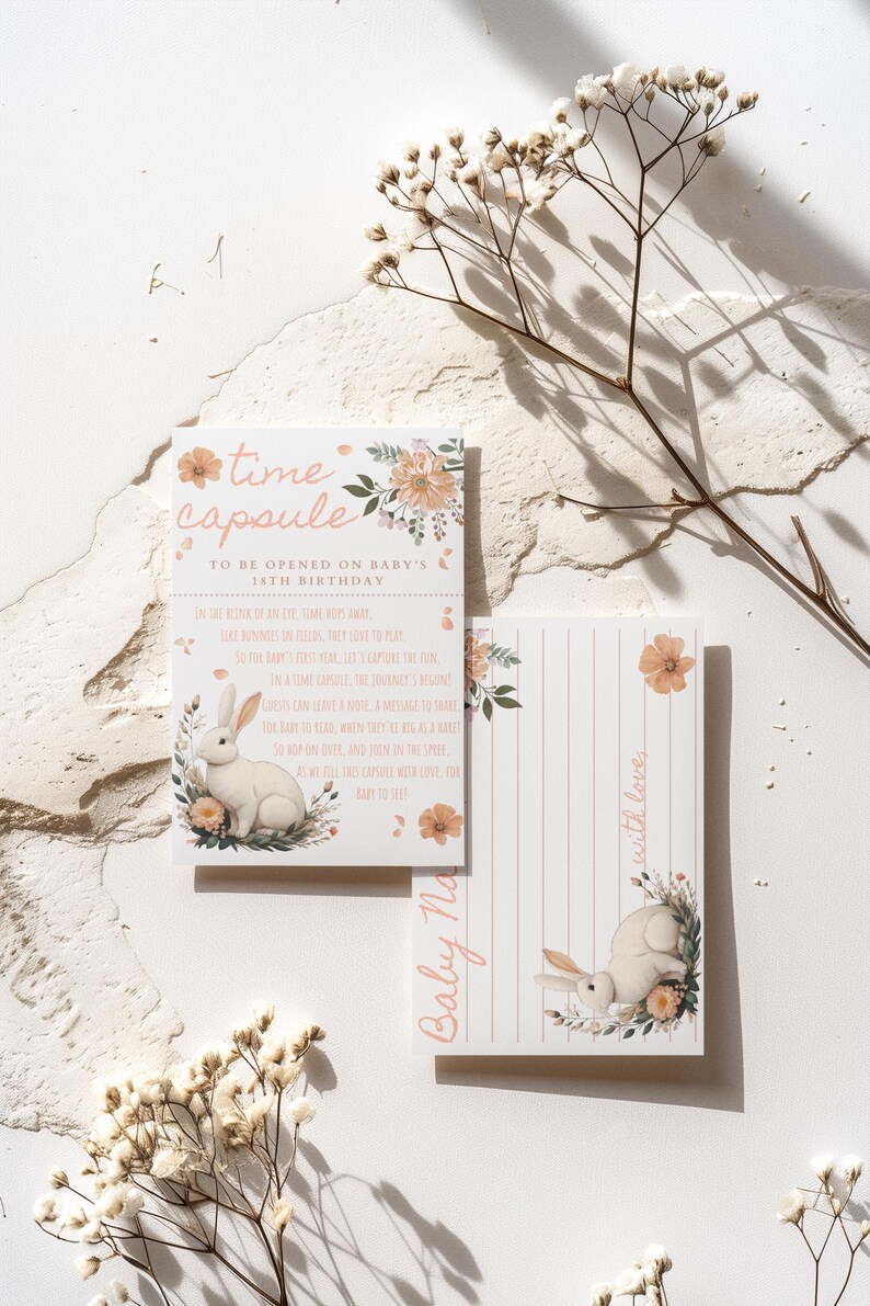 Some Bunny is One Birthday Time Capsule | 1st Birthday Girl | Baby ...