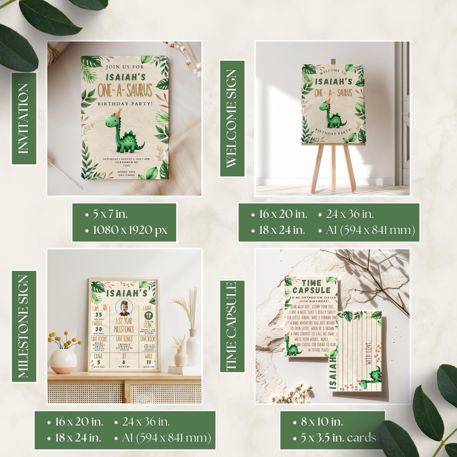 One-a-saurus Chip Bag Template | 1st Birthday Boy | Baby Party Decor ...