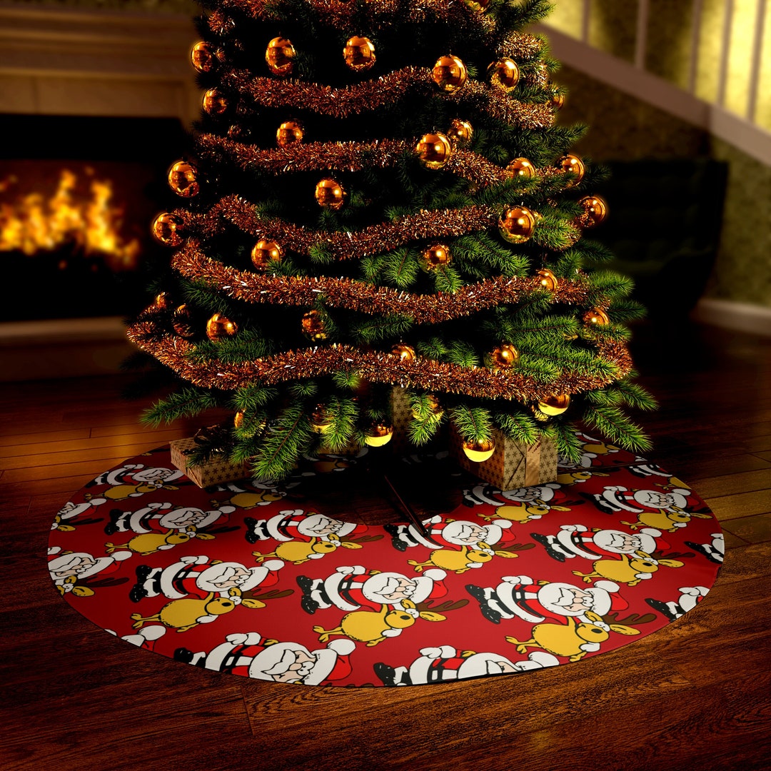 Santa's Buddy Tree Skirt - Etsy