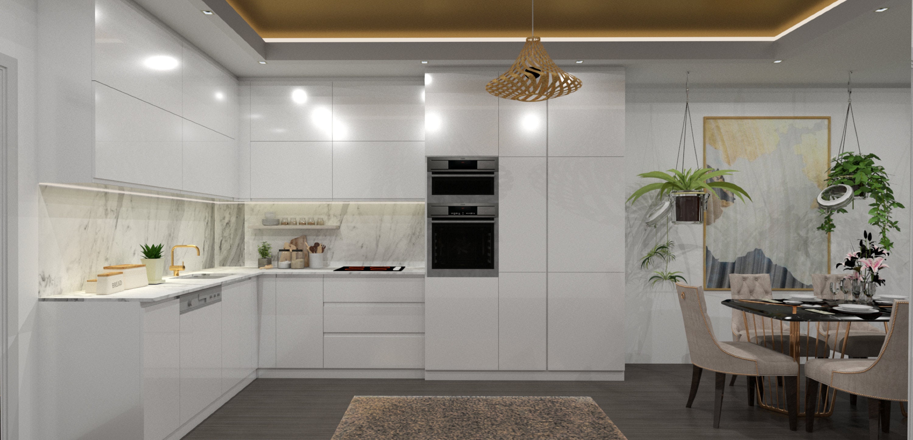 3D Kitchen Design, Kitchen, Interior Visualization, Kitchen Renovation ...