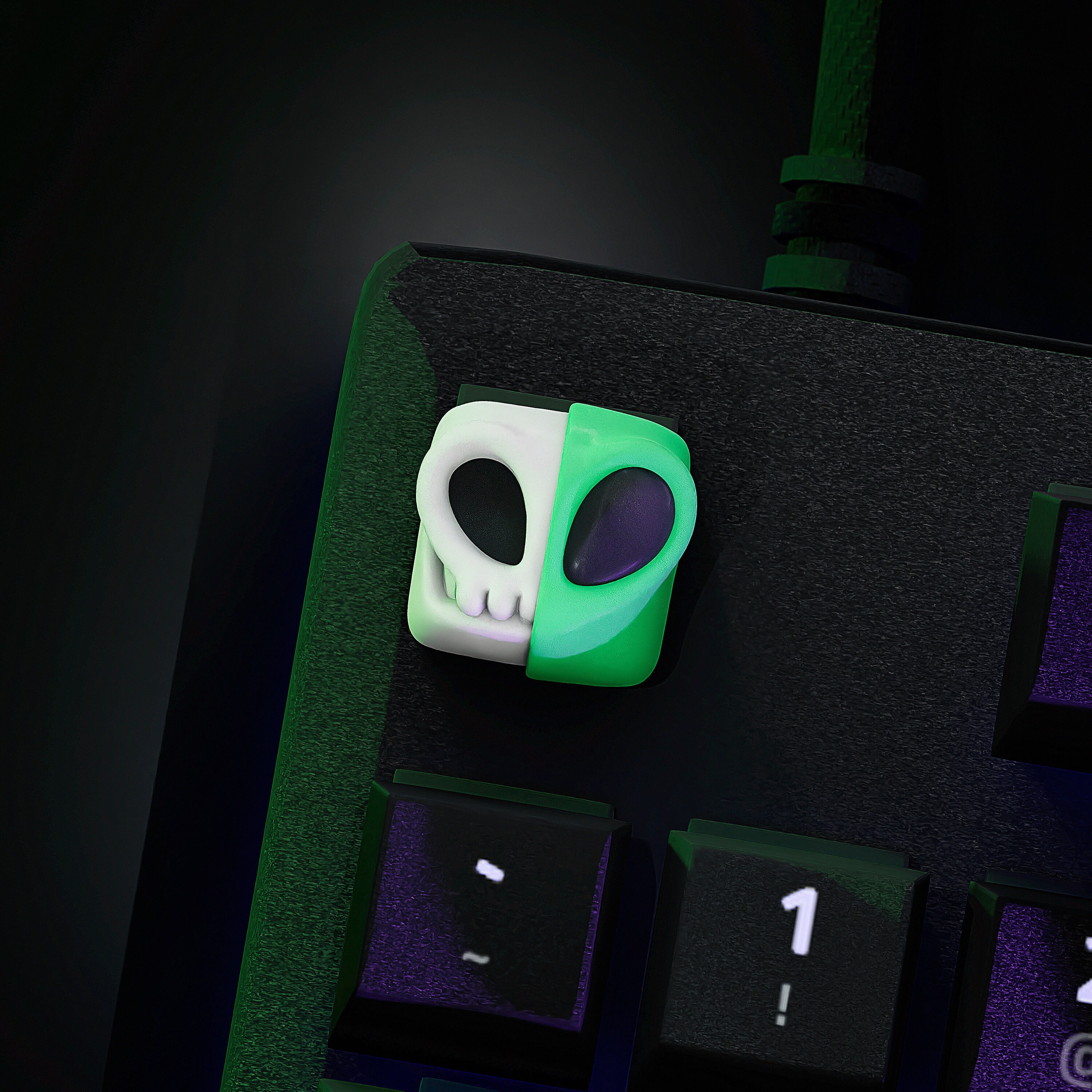 Alien Skull Keycap Hiko 3D Keycap - Etsy