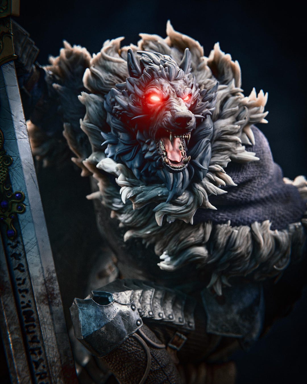 Blaidd - Elden Ring - Large Scale Professionally Painted & Unpainted ...