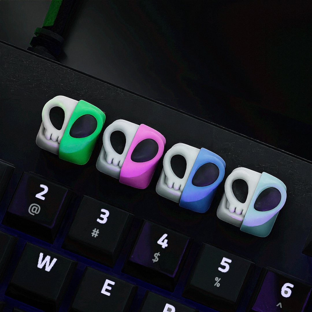 Alien Skull Keycap Hiko 3D Keycap - Etsy