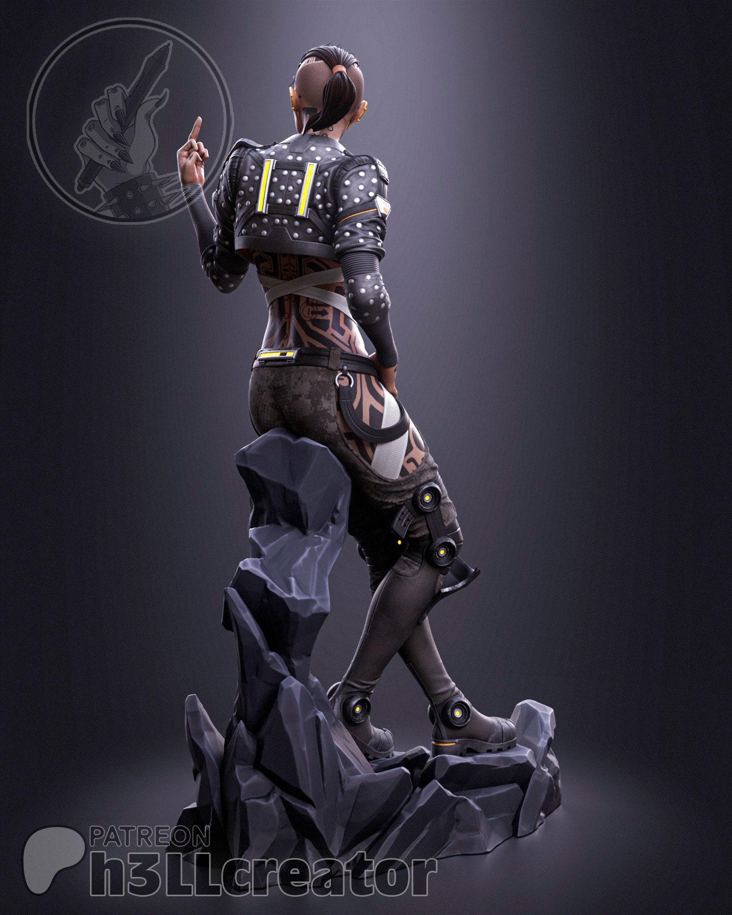 Mass Effect 2 Jack Statue Painted Unpainted 8k Resin Art/sculpture - Etsy