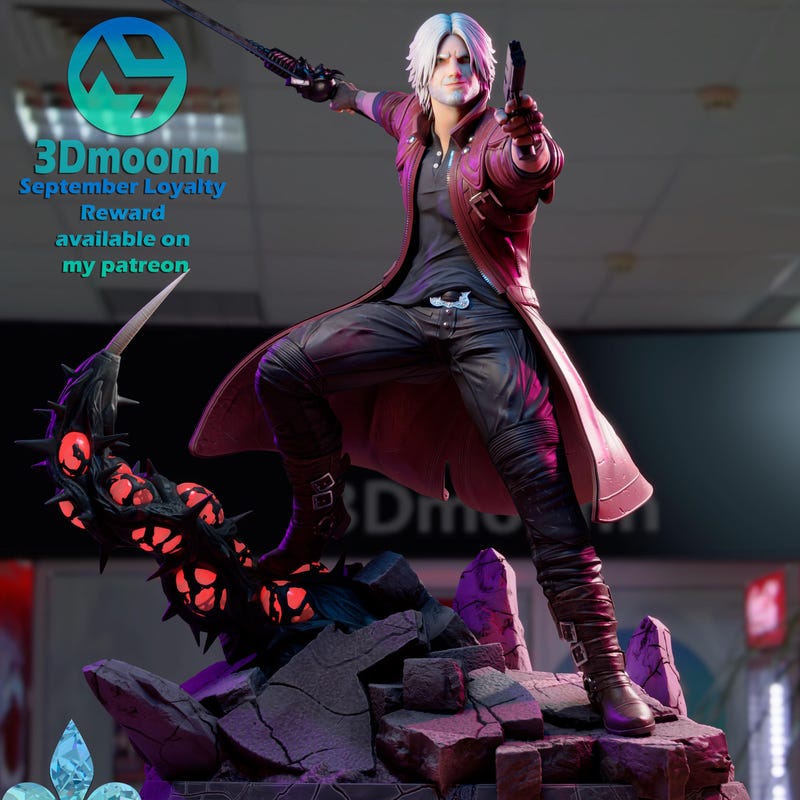 Devil May Cry 3d Model - Etsy