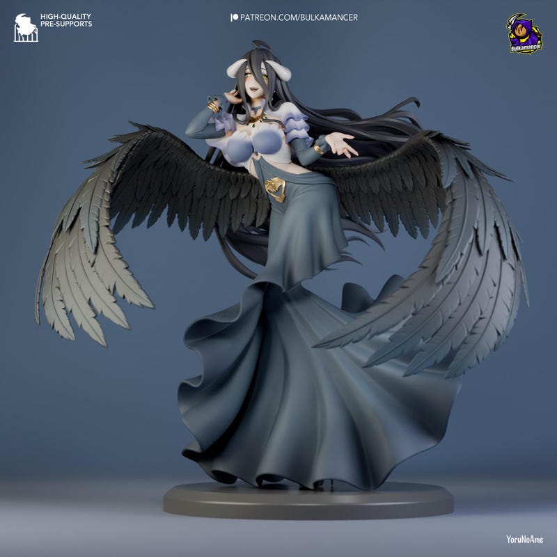 Albedo Overlord Figurine - Etsy
